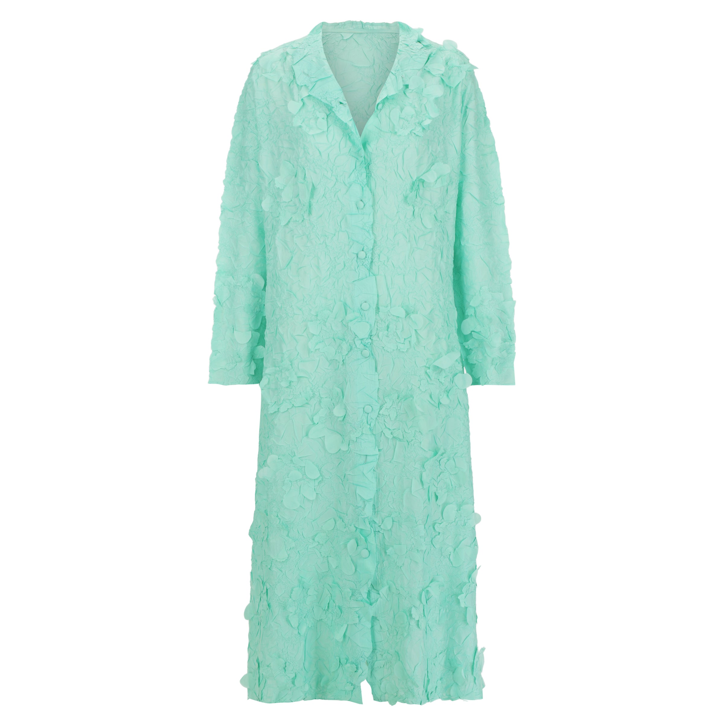 Flutter Coat | ALQUEMA | Pleated Summer Coats For Women | Embroidered ...