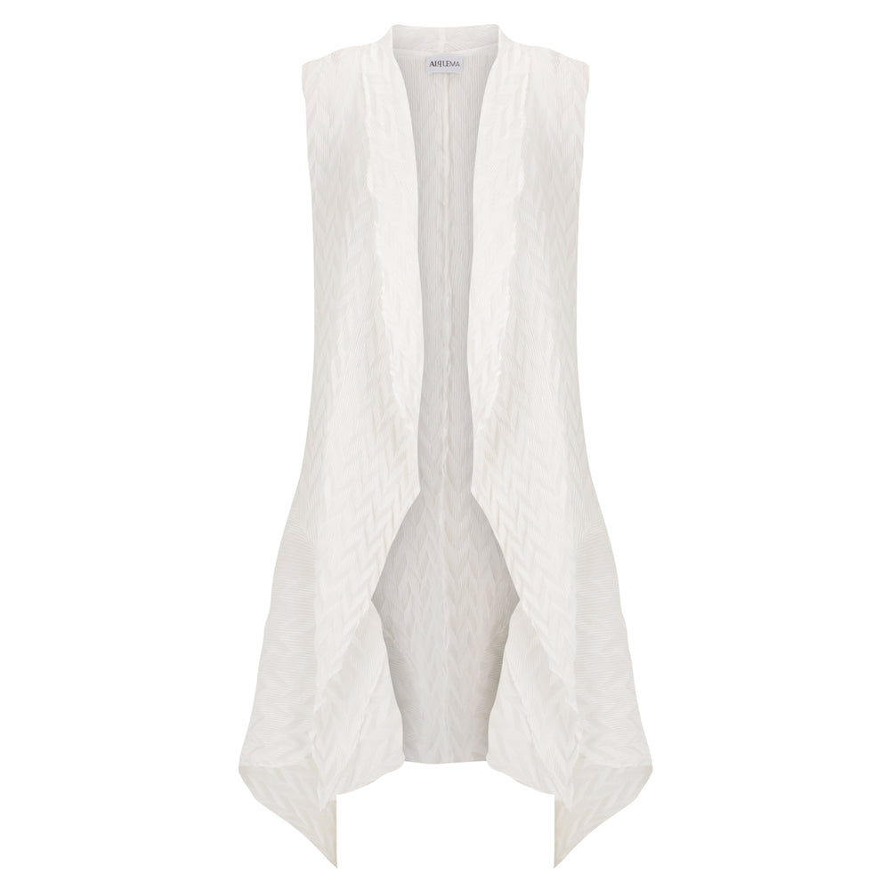 NIGHTSTAR VEST | ALQUEMA | Pleated Chiffon Vest For Women | Shop Now